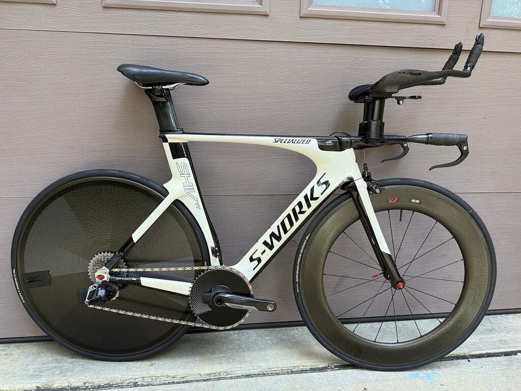 Specialized S-Works Shiv TT Small SRAM Red AXS Quarq Zipp 808 Super 8 ...